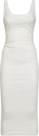 MC2 Saint Barth Femme, Robes, Blanc, Taille: 42 FR Jennifer Ribbed Midi Dress