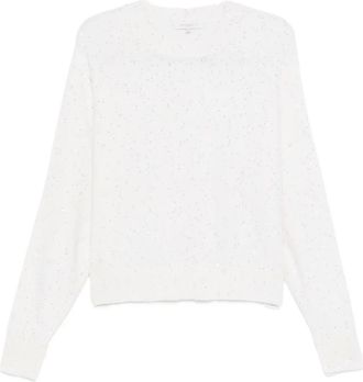 Antonelli Pullover mit Pailletten - Weiß