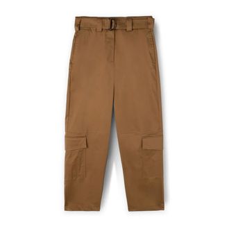 Motivi Femme, Pantalons, Brun, Taille: 40 FR Pantalon Cargo en Satin