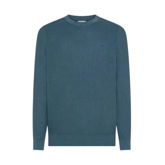 Sun 68 Maglia vintage l/s - - Knitwear - Herren - Blau - M