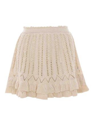 Isabel Marant Mini Jupe - Beige