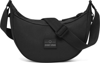 Johnny Urban Crossbody Bag Damen & Herren Schwarz - Ally Small - Moon Bag Design - Kleine Umhängetasche im Halbmond Stil - Halbrunde Tasche mit verstellbarem Gurt 