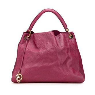 Louis Vuitton Sac bandouli&egrave;re &eacute;l&eacute;gant en cuir Pre-owned avec d&eacute;tail breloque - Femme - Pre-owned - Rouge - Taille: ONE Size