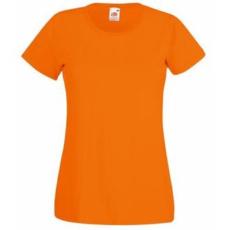 Fruit Of The Loom Fruit of The Loom Valueweight T Lady-Fit T-shirt pour femme - Orange - XX-Large