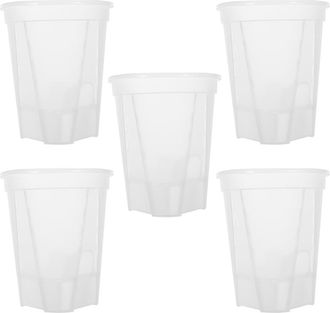 BESTONZON Selbstbew&auml;ssernder Pflanztopf Automatischer Wasserabsorptions-Topf 15.3X15X15Cm Transparentes Garten-Pflanzgef&auml;&szlig; F&uuml;r Innen Orchideen Und Gr&uuml;npflanzen