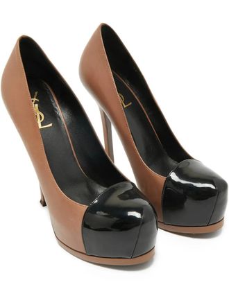 Saint Laurent Tribtoo platform pump - Braun