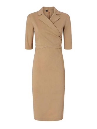 Pinko Robe Au Genou - Beige