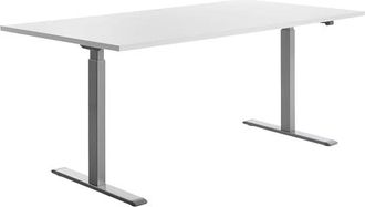 Topstar | Schreibtisch | elektrisch h&ouml;henverstellbar | gerade | BxT 1800 x 800 mm | wei&szlig;/grau