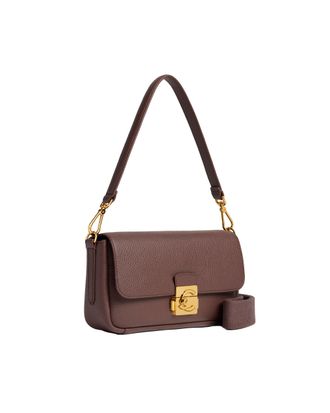 Coccinelle Womens Handbag C-Me Lock Berry Leather Handbags Hand Bags