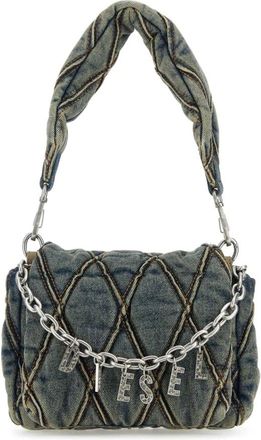 Diesel Femme, Sacs, Bleu, Taille: ONE Size Charm-D Shoulder S