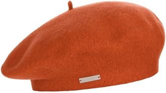 Seeberger Beret Woolmark pour Femme Basque d&acute;Hiver (Taille Unique - Rouille)