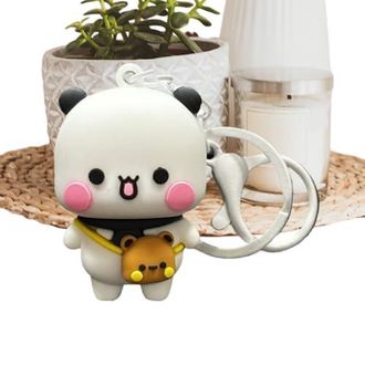 Generic Porte-cl&eacute;s ours mignon - Breloque de sac en peluche | Porte-cl&eacute;s rembourr&eacute; doux pour cl&eacute;s, sacs &agrave; dos, sacs &agrave; main, tirettes de fermeture &eacute;clair, cade