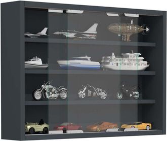 ebuy24 Ebuy24 - Vitrine murale Agisa h. 40 x l. 57 x p. 10 cm Anthracite