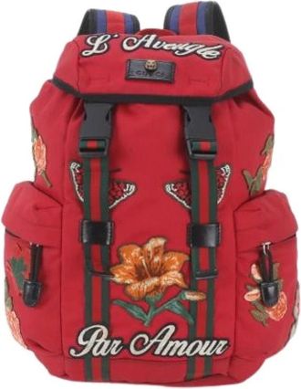 Gucci Sac &agrave; dos Pre-owned Vintage - unisex - Pre-owned - Rouge - Taille: ONE Size