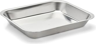 De Buyer 3283.3 Marinierteller, Edelstahl, 30 x 25 x 4,3 cm, silber