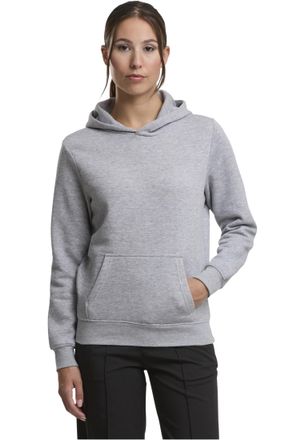Urban Classics Damen Basic Essential Hoody - L&auml;ssiger Kapuzenpullover im Regular Fit mit K&auml;ngurutasche - Bequemer Hoodie f&uuml;r Alltag, Freizeit & Streetwear, Heathergr