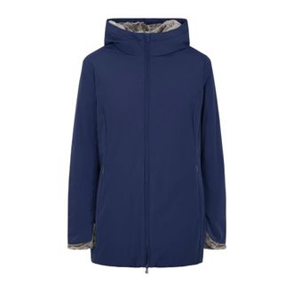 Suns Femme, Manteaux, Bleu, Taille: 36 FR Marmolada Fur Parka