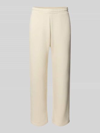 Review Straight Fit Sweatpants aus Baumwoll-Mix mit Label-Detail
