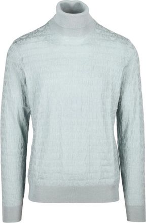Emporio Armani Homme, Pulls, Vert, Taille: XL Dolcevita Turtleneck