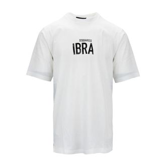 Dsquared2 Slip-On T-Shirt mit Ibra - - Tops - Herren - Wei&szlig; - M