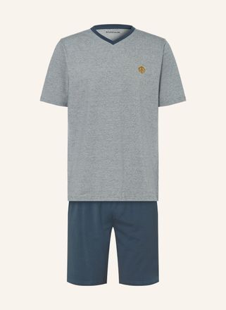 Schiesser Shorty-Schlafanzug 95/5 blau