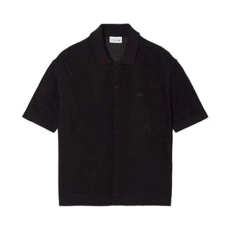 Lacoste Hemdbluse mit Spitze - - Shirts - Herren - Braun - L