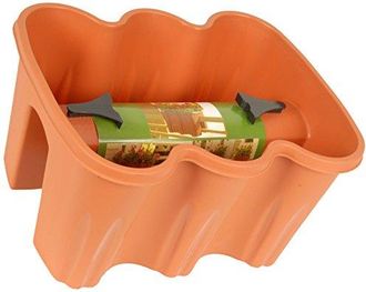 Lifetime Garden edco 29 x 38 x 20 cm Balkon Blumentopf - orange