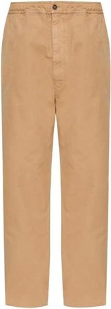 Maison Margiela Homme, Pantalons, Beige, Taille: L Pantalon Relax Coupe D&eacute;contract&eacute;e en Twill de Coton