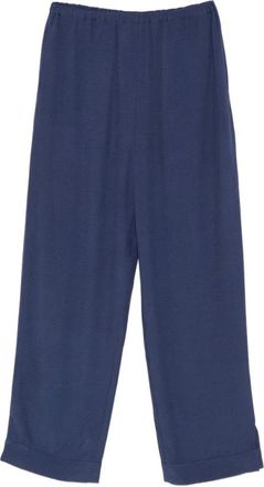 Emporio Armani Femme, Pantalons, Bleu, Taille: 36 FR Wide Pantalons