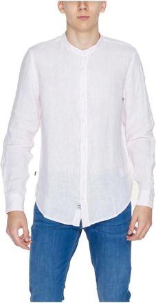 Blauer Homme, Chemises, Blanc, Taille: XL 24Sblus01031 Chemise en lin