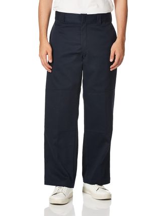 Dickies Flex-Arbeitshose f&uuml;r Herren, doppeltes Knie, lockere, gerade Passform, Dunkles Marineblau, 32 x 30