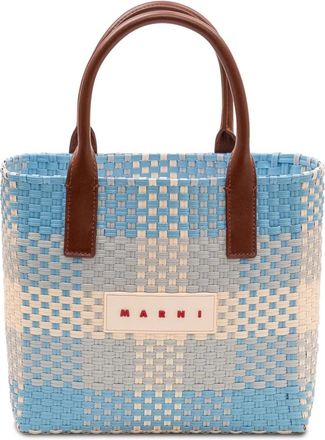 Marni Femme, Sacs, Multicolore, Taille: ONE Size Sac fourre-tout tiss&eacute; avec poign&eacute;e sup&eacute;rieure