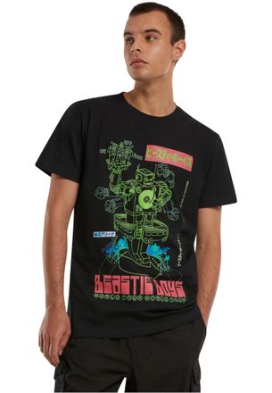 Mister Tee Herren T-Shirt Beastie Boys Robot Tee Black XXL