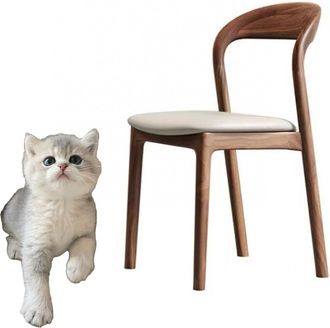 Generic Esszimmerstühle Massivholz Holzstühle für Küche und Esszimmer weiß 81 * 43 * 46cm