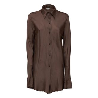 Dries Van Noten Damen, Blusen & Hemden, Braun, XSGr&ouml;&szlig;e