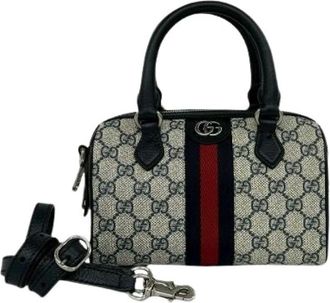 Gucci Sac 2-en-1 Ophidia GG PVC Cuir Pre-owned - Femme - Pre-owned - Bleu - Taille: ONE Size