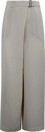 Brunello Cucinelli Femme, Pantalons, Beige, Taille: 36 FR Pantalon Enveloppant Sartorial