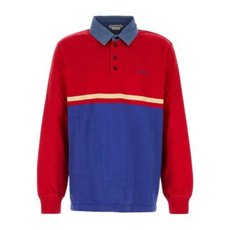 J.W.Anderson Denim-Kragen Polo-Shirt in Colour-Block-Optik - - Tops - Herren - Mehrfarbig - M