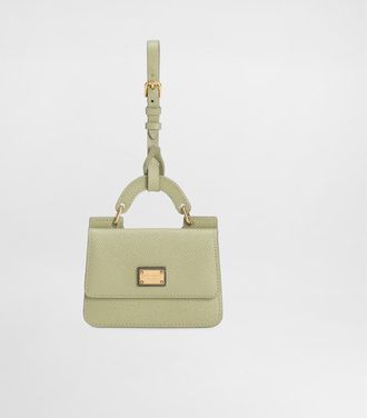 Dolce & Gabbana Dauphine Calfskin Card Holder - Frau Geldb&ouml;rsen Und Kleinlederwaren Green Leder Onesize