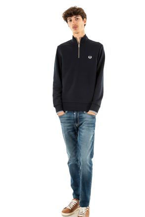 Fred Perry Half Zip Sweatshirt, Sweatshirt - XL