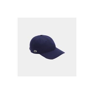Lacoste Casquette en serg&eacute; de coton - bleu marine