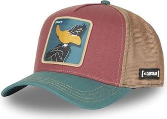Capslab Daffy Duck Looney Tunes Bleu Rouge Bourgogne Casquette de Camionneur