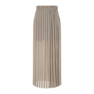 Ami Cappuccino Polyester Rock - - Skirts - Damen - Beige - S