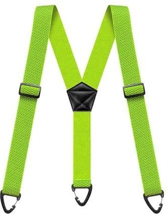 Generic Bretelles cach&eacute;es pour homme tr&egrave;s r&eacute;sistantes sous le dos en Y 3,8 cm avec 3 boucles &agrave; pression, accessoires de v&ecirc;tements, Vert, taille unique