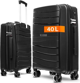 Cocoono Leon Handgepäck Koffer, passend für Ryanair, mit TSA Schloss, Koffer klein, Handgepäck-Koffer, kleiner Koffer, Koffer & Trolleys, Hartschalenkoffer, R