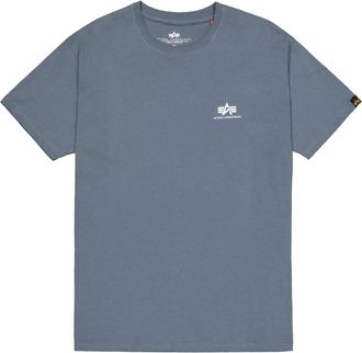 Alpha Industries Alpha Industries Herren Basic Small Logo T-Shirt, Denim Blue, XXL