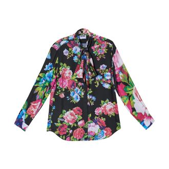 Moschino Roses Camicia - - Blouses & Shirts - Damen - Schwarzk - S