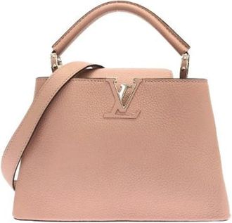 Louis Vuitton Pre-owned Capucines BB Taurillon Calf Handbag - Femme - Pre-owned - Rose - Taille: ONE Size