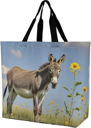 Generic L&Acirc;ne Et La Fleur Sac Fourre Tout L&eacute;ger Sacs Grand Sac A Main Femme Pour Voyage Plage Shopping