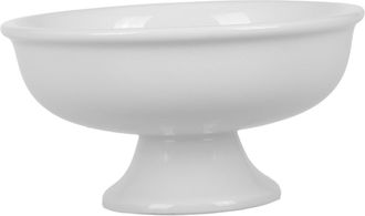 Luxshiny Wei&szlig;er Mit Fu&szlig; F&uuml;r Desserts Snacks Und S&uuml;&szlig;igkeiten Keramik-obstschale F&uuml;r Heimgebrauch Stabiler Standfu&szlig; F&uuml;r Gehobene Speisebereiche